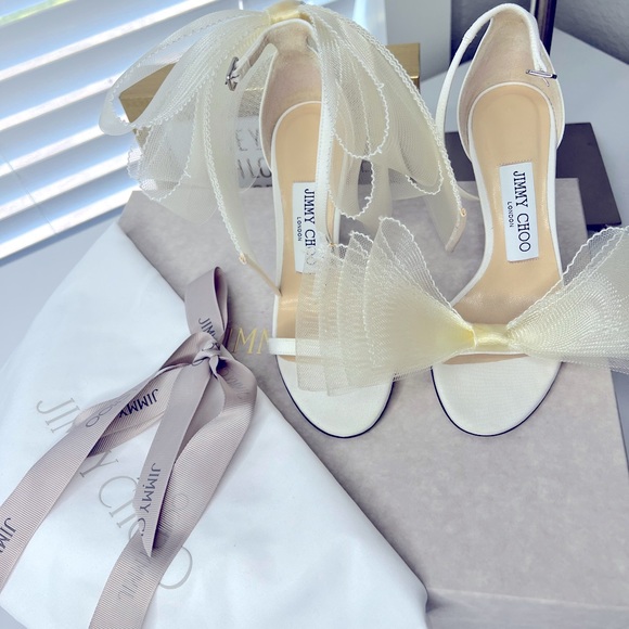 Jimmy Choo | Shoes | White Heels 0 Original They Are Very Comfortable ...
